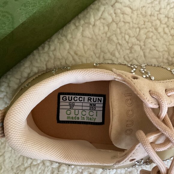 Gucci | Shoes | Gucci Gg Crystal Mesh Running Sneakers Gucci | Poshmark